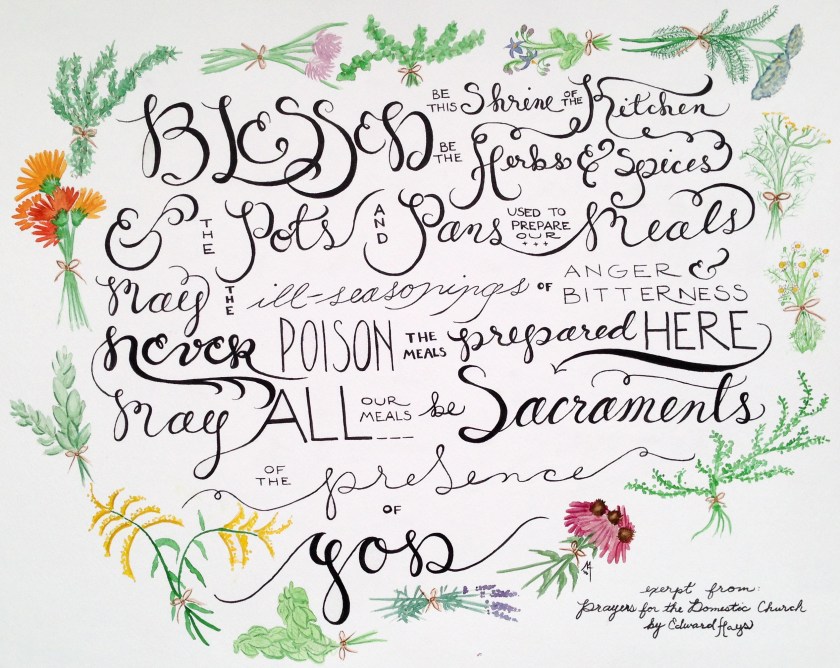 Kitchen Blessing Printable | The Homely Hours