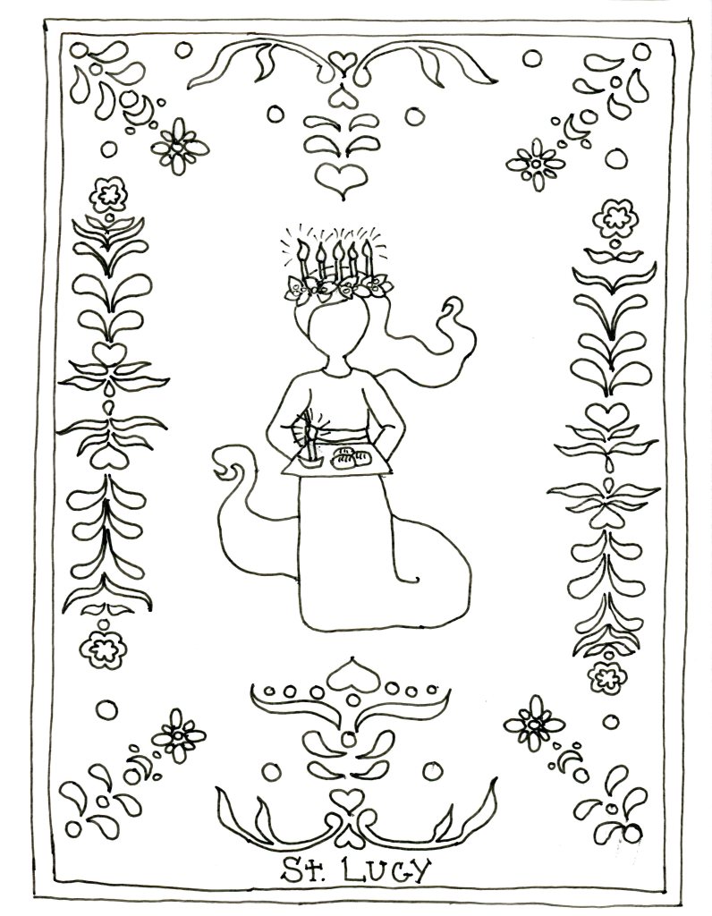 Advent Saints Coloring Pages | The Homely Hours