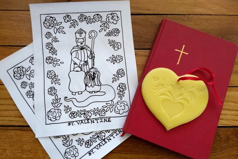 St. Valentine Coloring Page | The Homely Hours