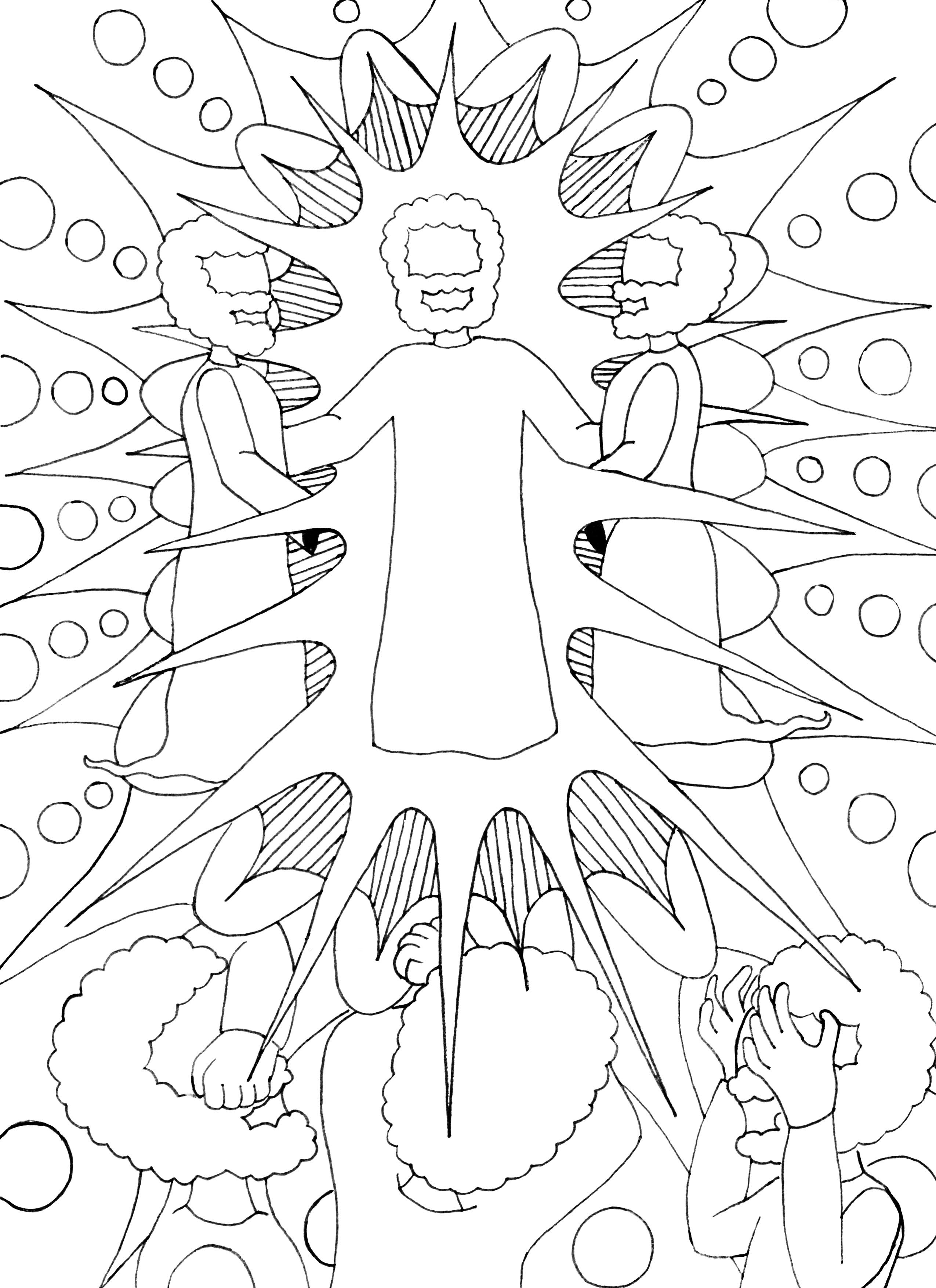 Coloring Page for the Transfiguration | The Homely Hours