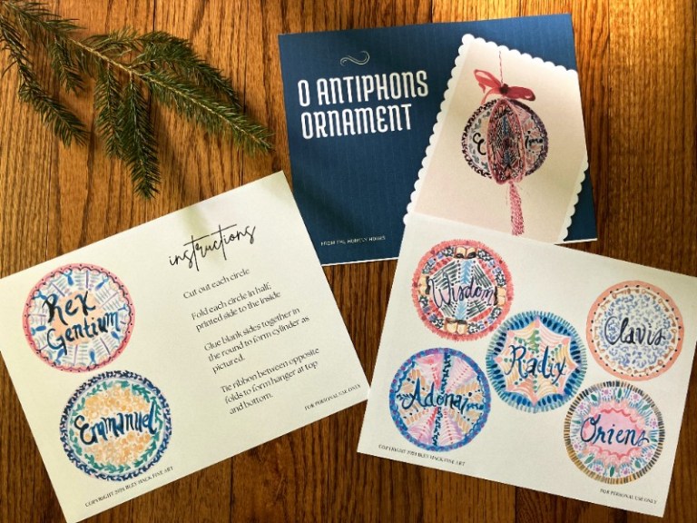 An “O Antiphon” Ornament for Us All | The Homely Hours